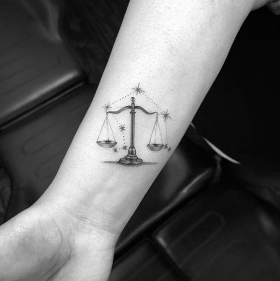 Libra Scale Tattoo