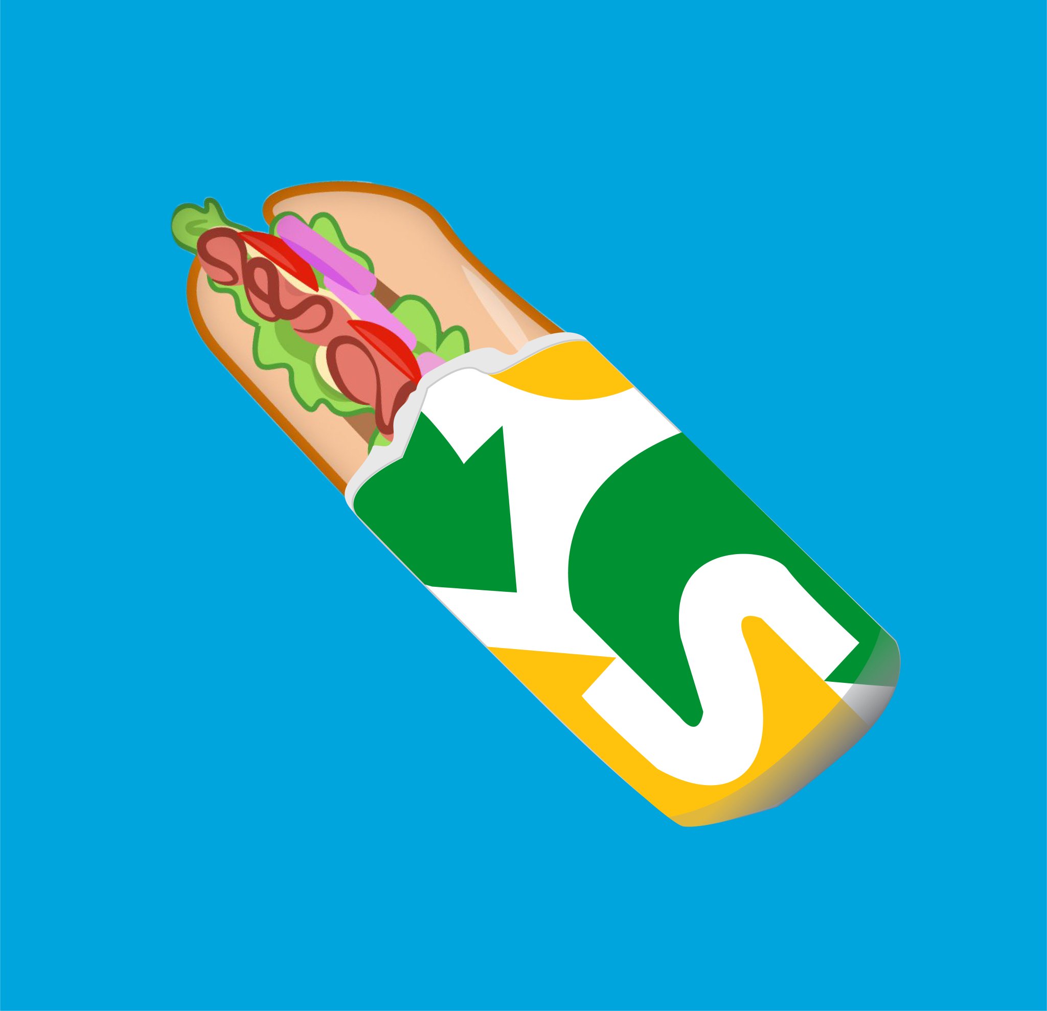 Cartoon Subway Sandwich
