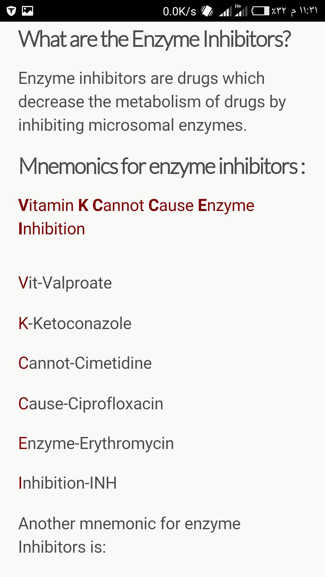 Enzyme Inhibitor Examples