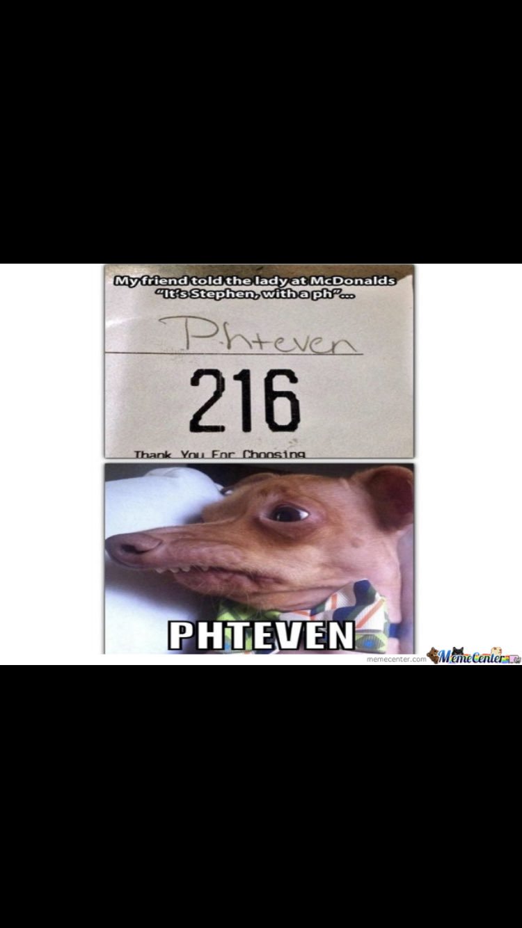 Phteven Mcdonalds Meme