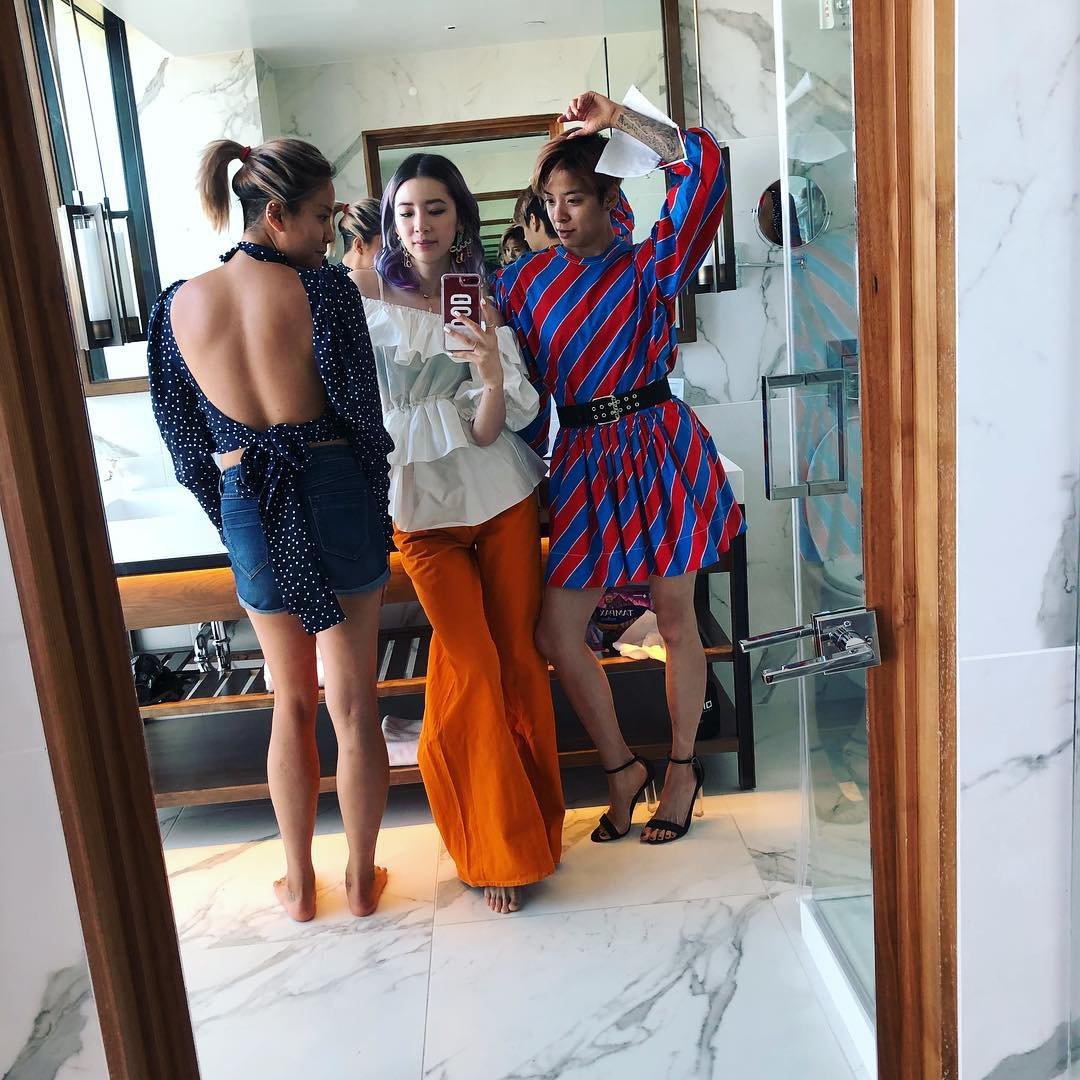 Amber Fx Wearing A Dress