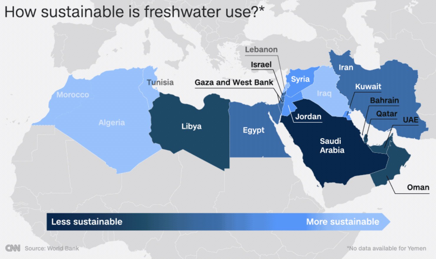 Africa Water Scarcity Map