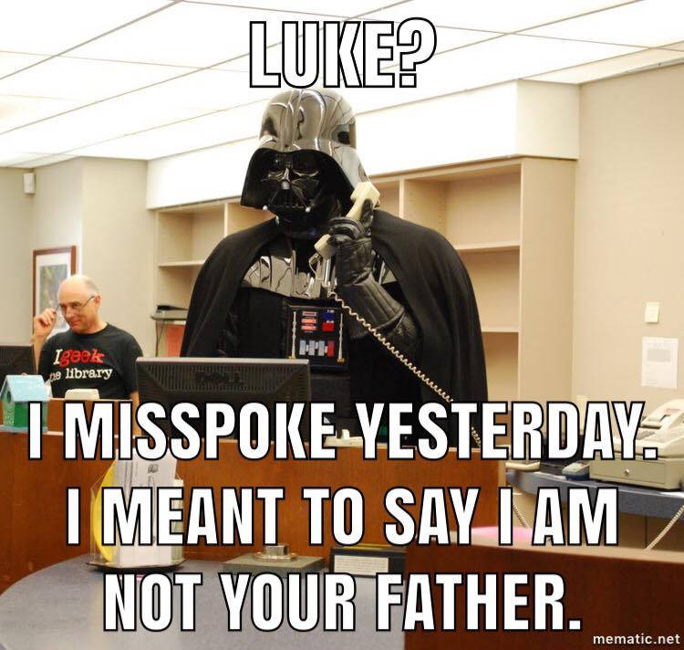 Darth Vader I Am Not Your Father