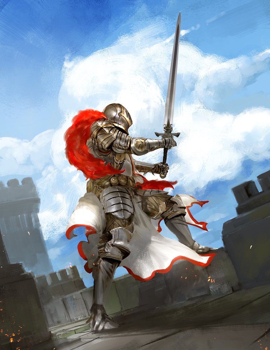 「knight stand #art #knight #illustration 」|Kekai Kotakiのイラスト