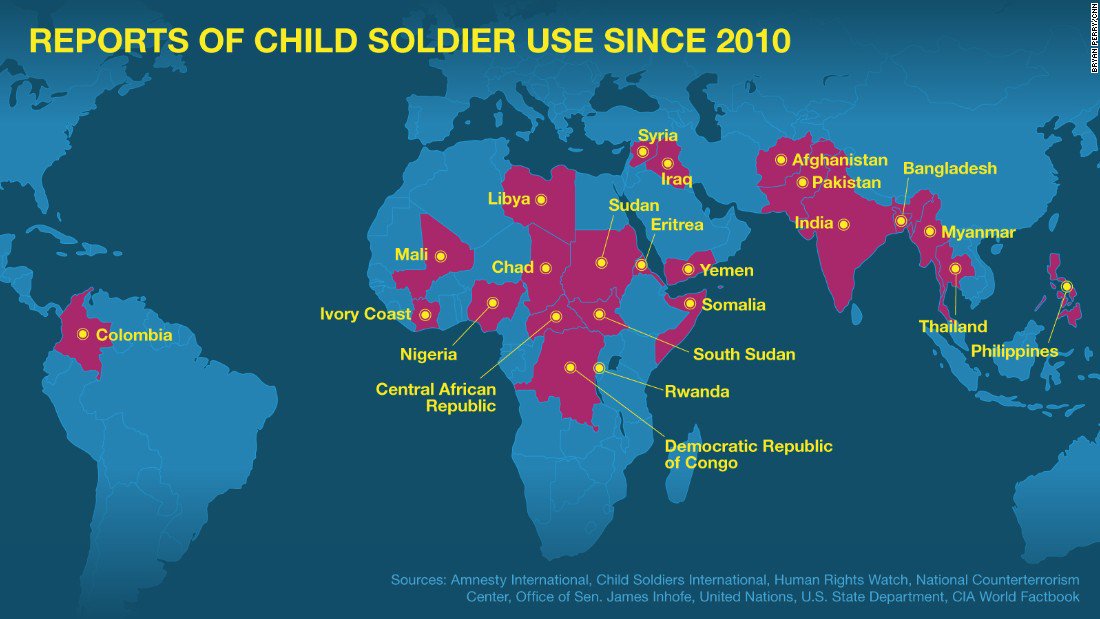 Child Labor Today Map