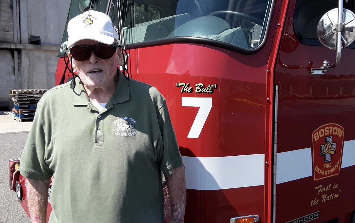 Ret. FF John “Bull” Heaney stopped by E-7’s Quarters to have a cup of ...