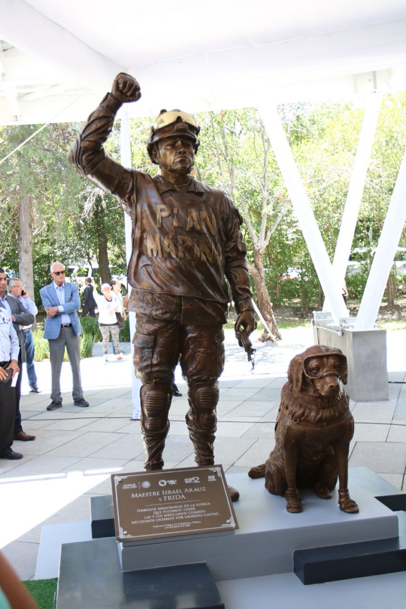 Frida, hero rescue dog, gets her own statue: - Democratic Underground