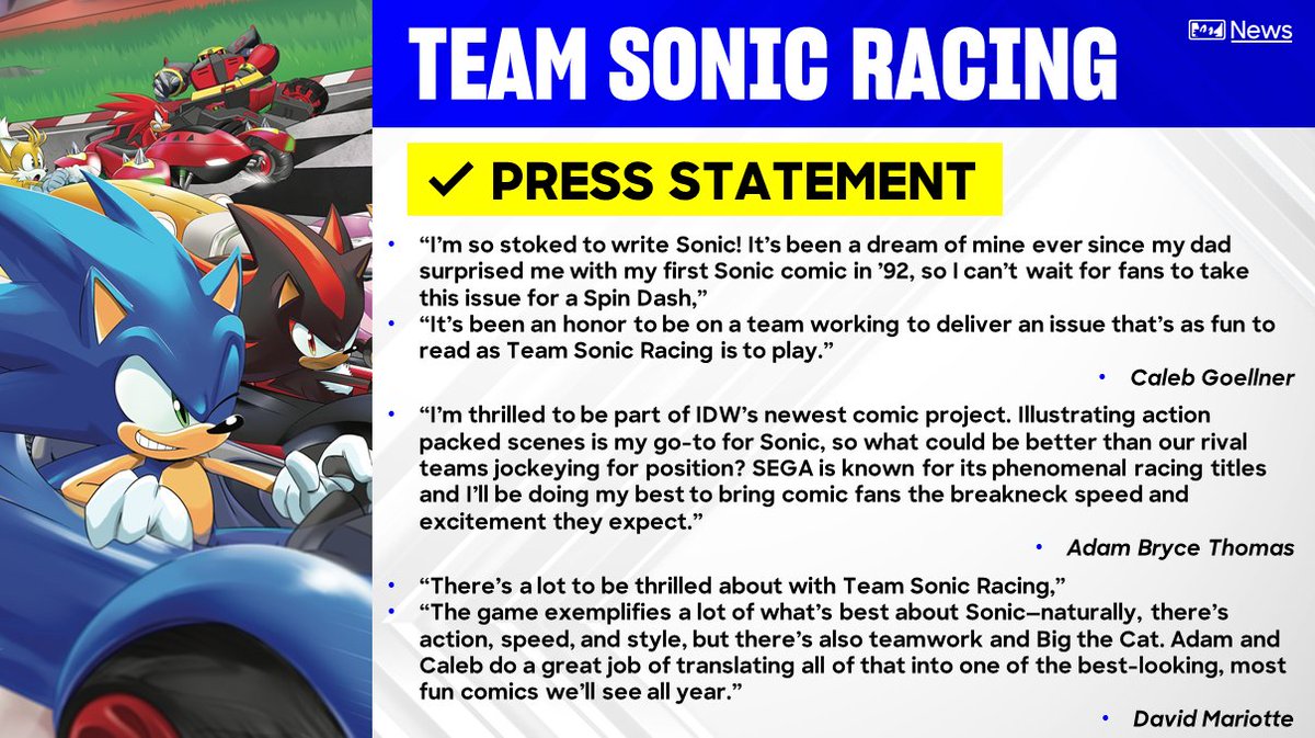 Team Sonic Racing Comic - Sonic Chat - Sonic Stadium