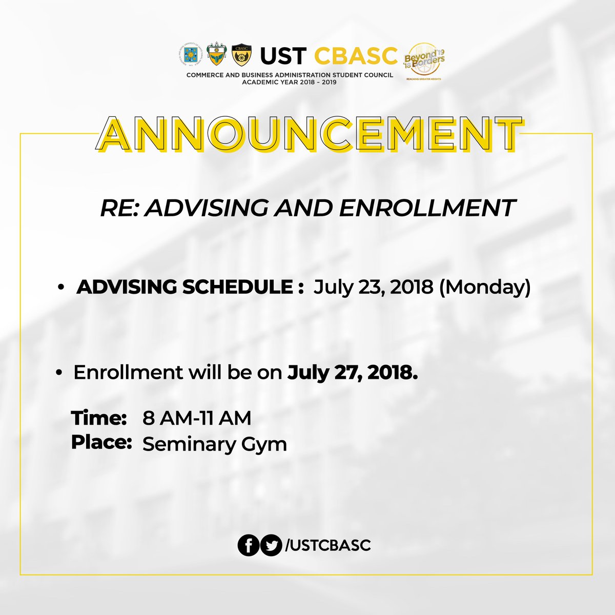 UST CBASC (@USTCBASC) | Twitter