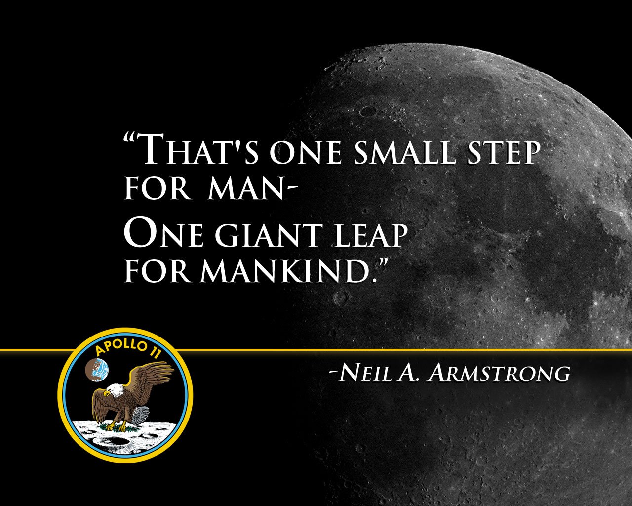 Apollo 11 Neil Armstrong Quote One Small Step