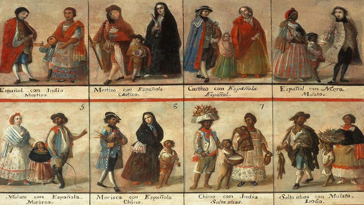 Las castas de la Nueva España. Tristemente era un sistema racial que ...