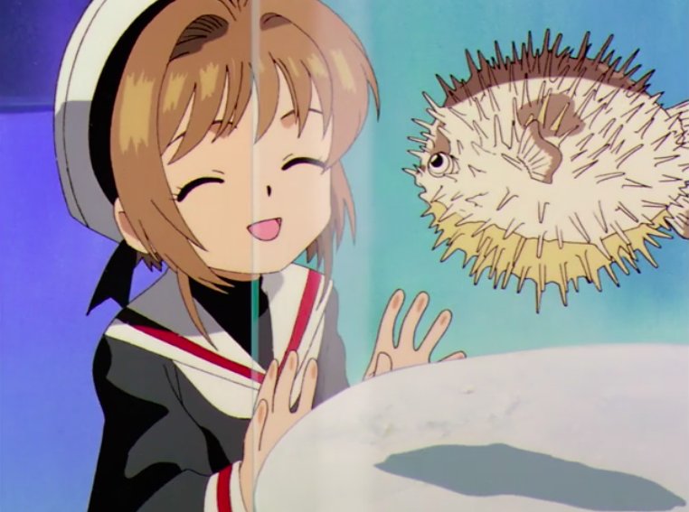 Cartoon Girl Puffer Fish