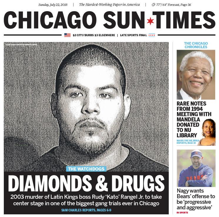 Sunday’s front page: Murder of Latin Kings boss Rudy ‘Kato’ Rangel Jr ...