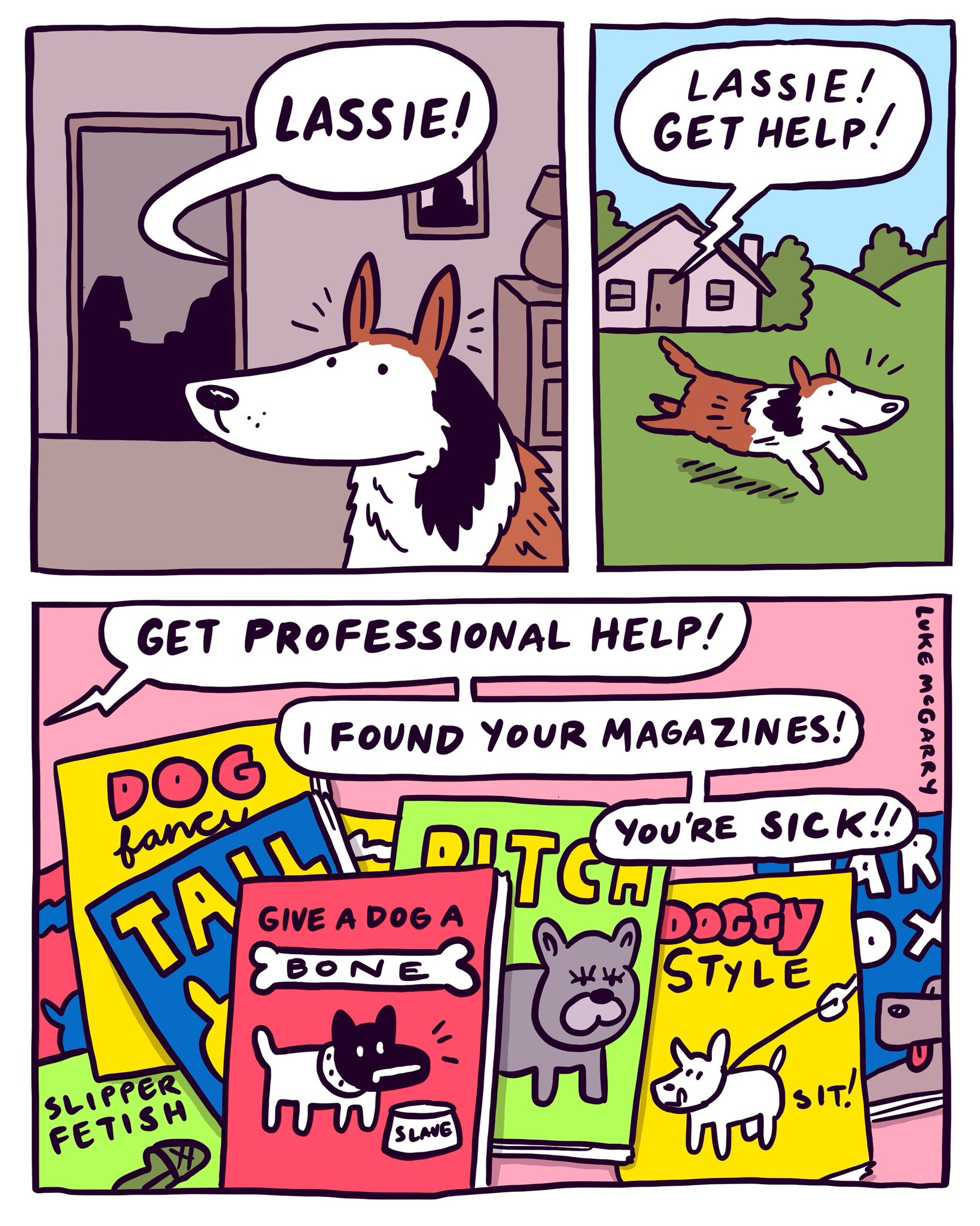Lassie Get Help Cartoon
