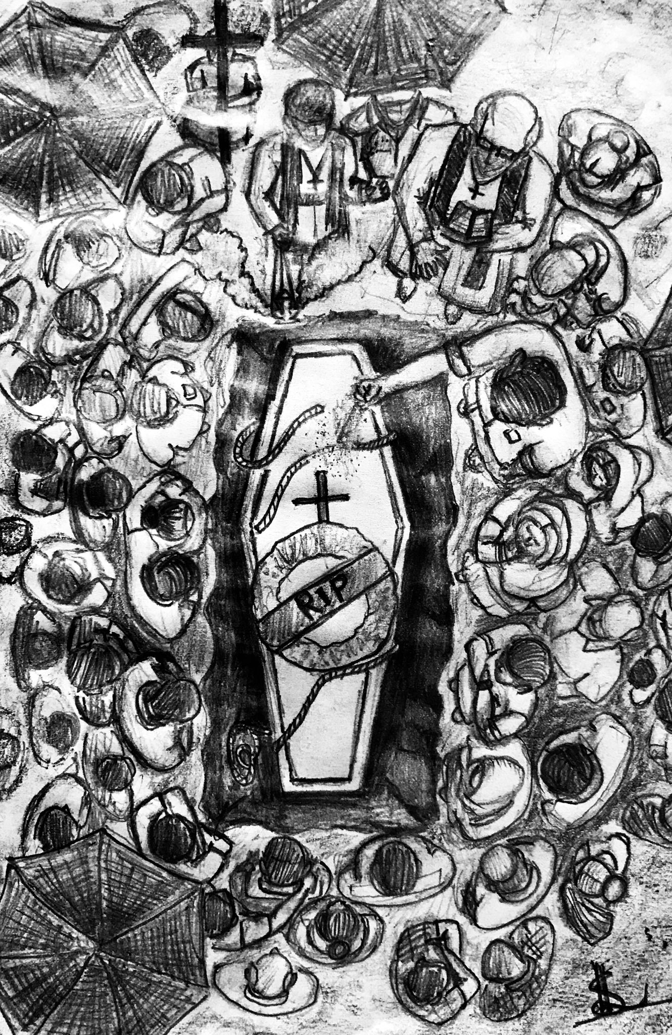 Life Vs Death Drawing