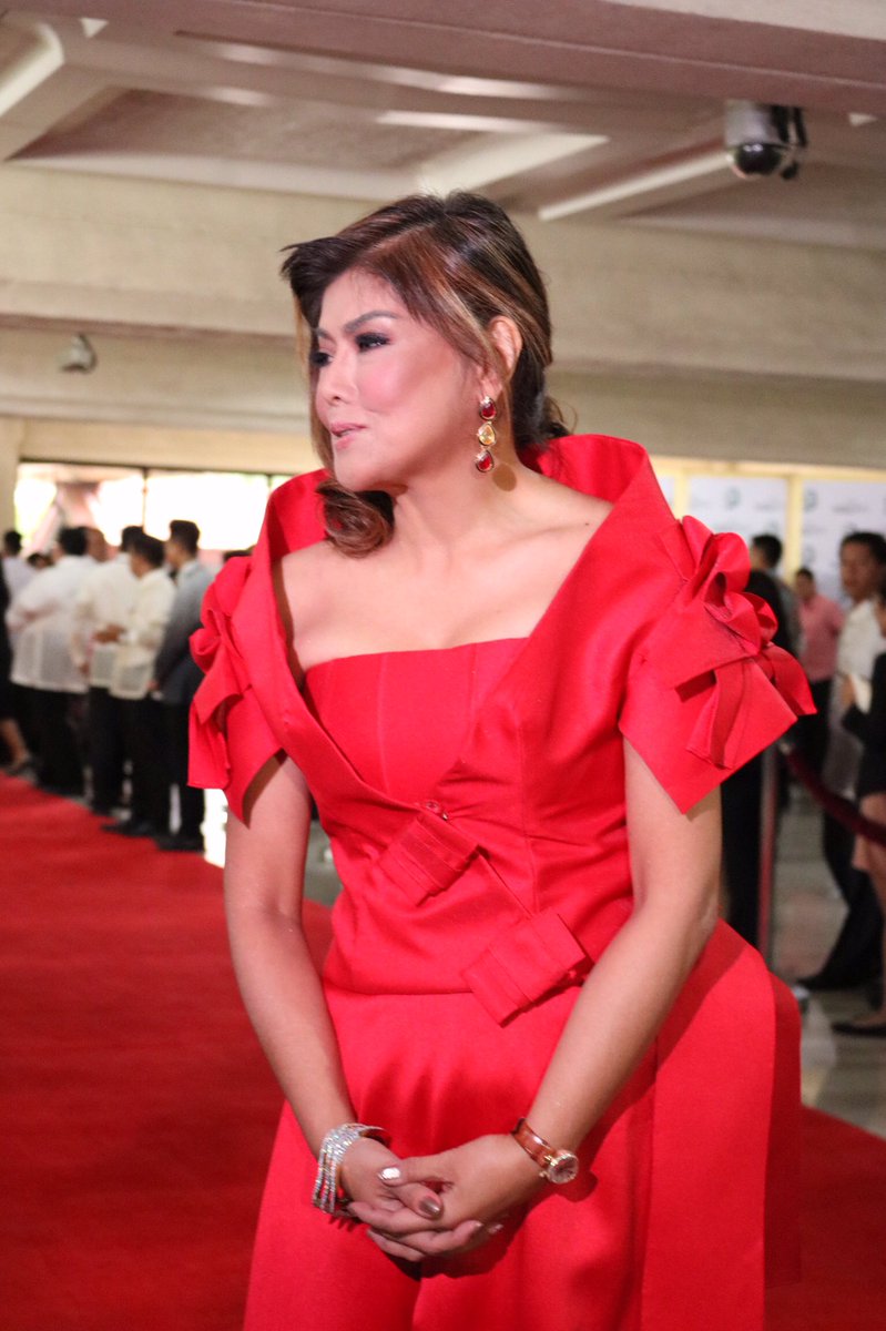 Rep. Miro Quimbo’s wife Stella and Gov. Imee Marcos at SONA 2018 red ...