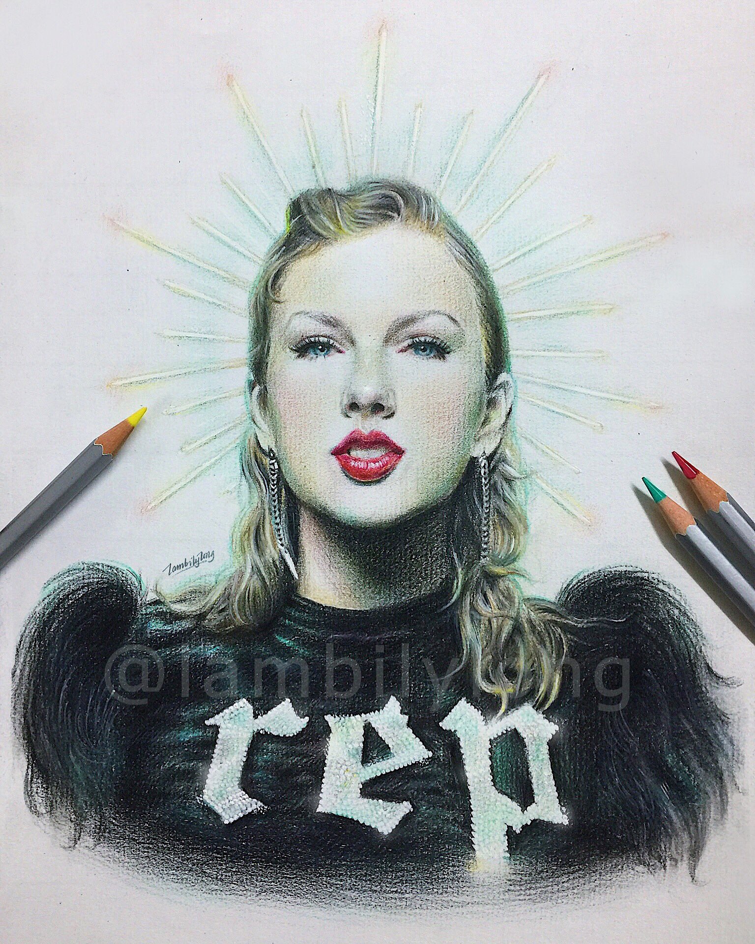 Taylor Swift Pencil Sketch