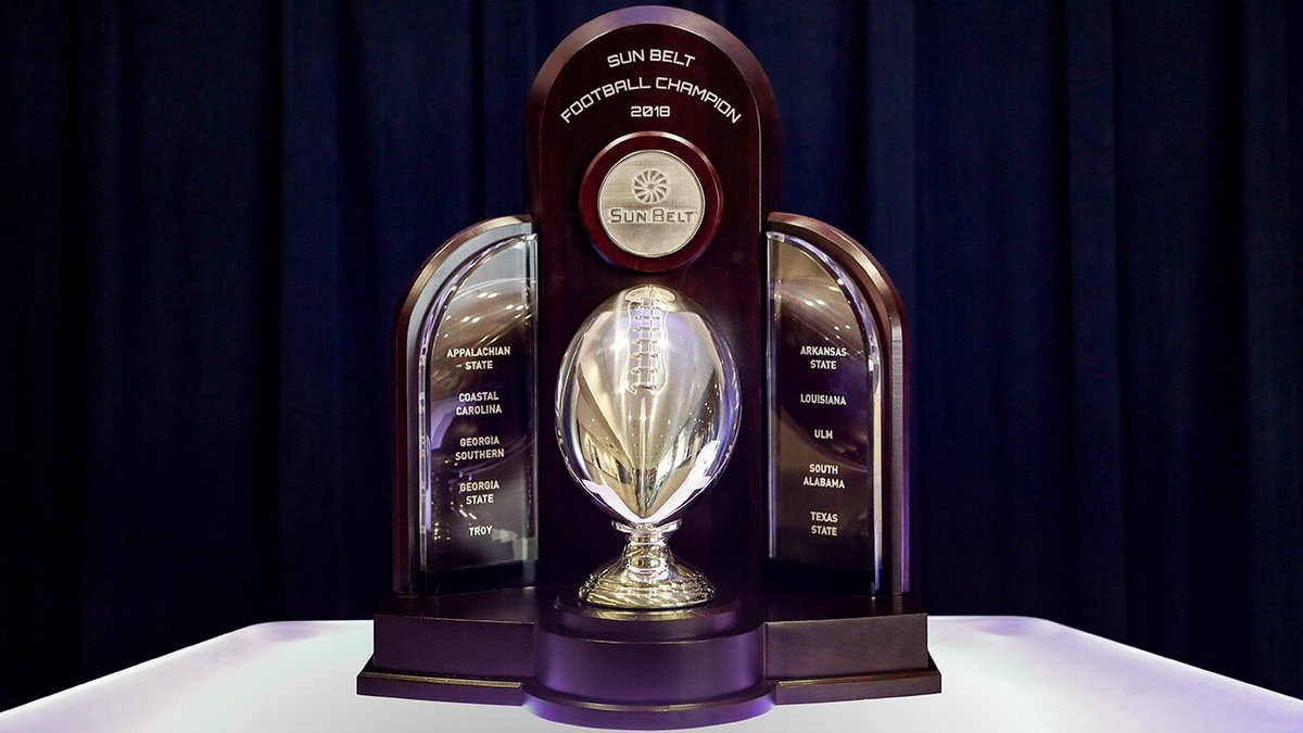 Sun Belt Gets New Championship Trophy to Go With MVP Belt : r/CFB