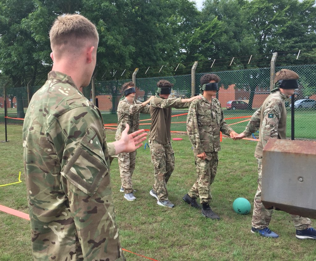 ? The Under 18s enjoying various command tasks with at Weeton Barracks ...