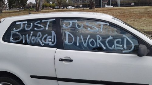 Just Divorced Car