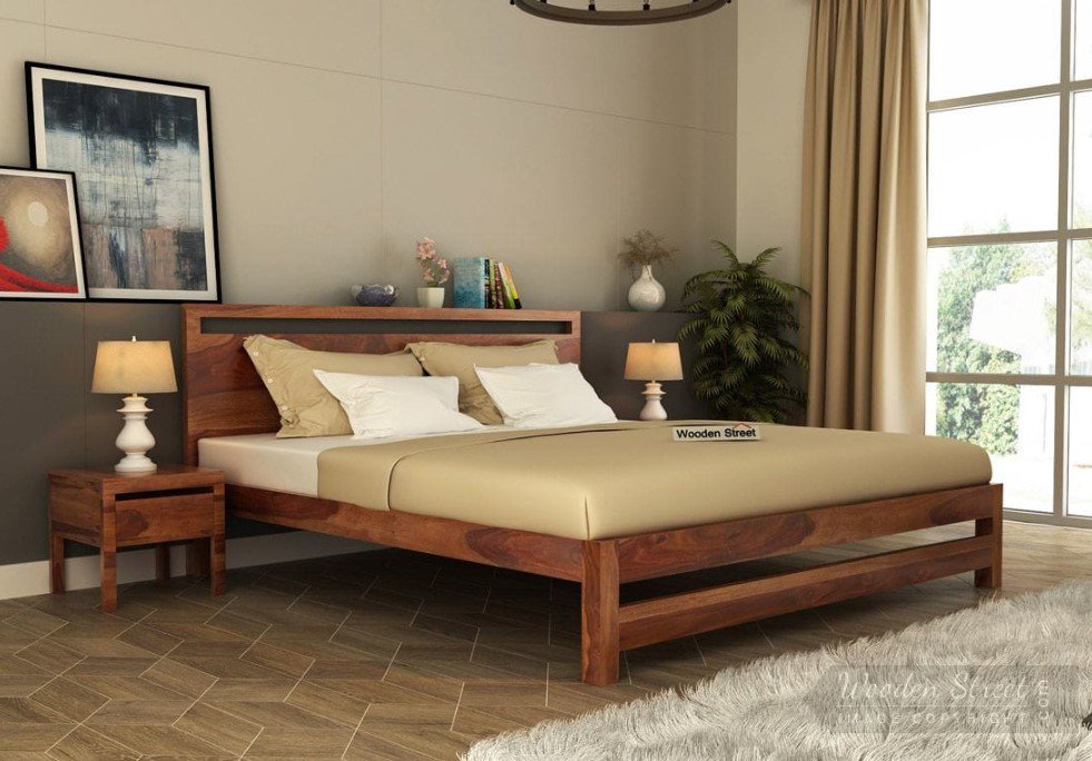 Indian Simple Wooden Bed Designs