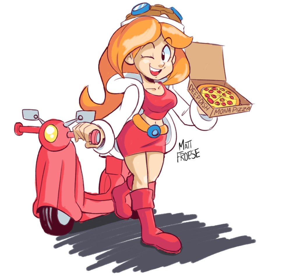 Warioware Mona Pizza