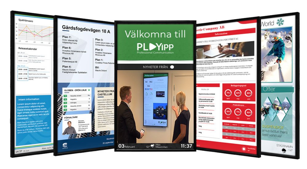 PLAYipp on Twitter: "Får du ut rätt info till rätt person på arbetsplatsen? Informationsskärmar ...