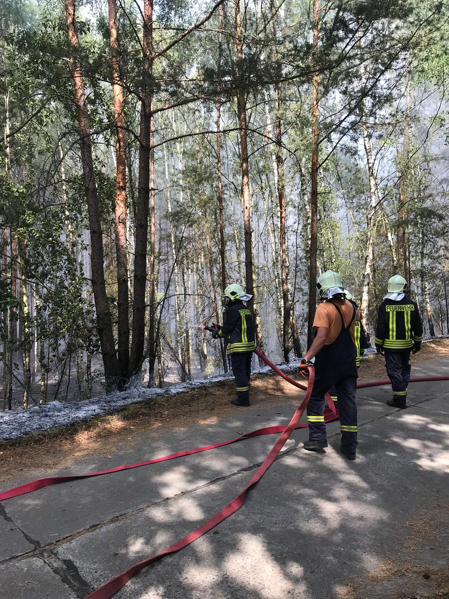 Waldbrand in Fichtenwalde Brandenburg,offenbar so gut wie unter ...