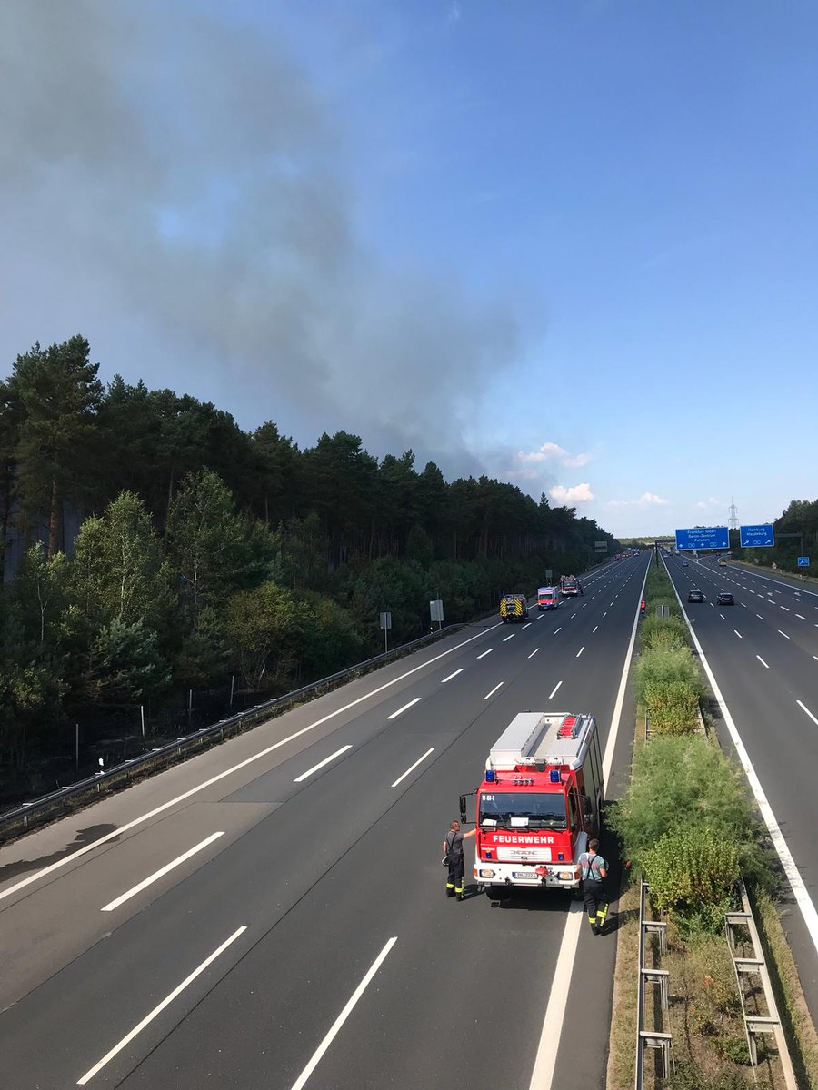 Waldbrand in Fichtenwalde Brandenburg,offenbar so gut wie unter ...