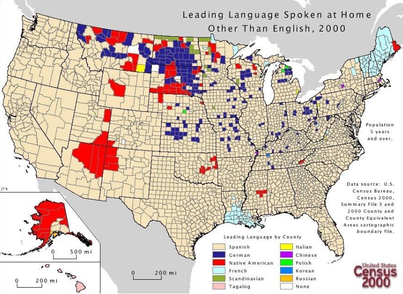 Russian Language Map