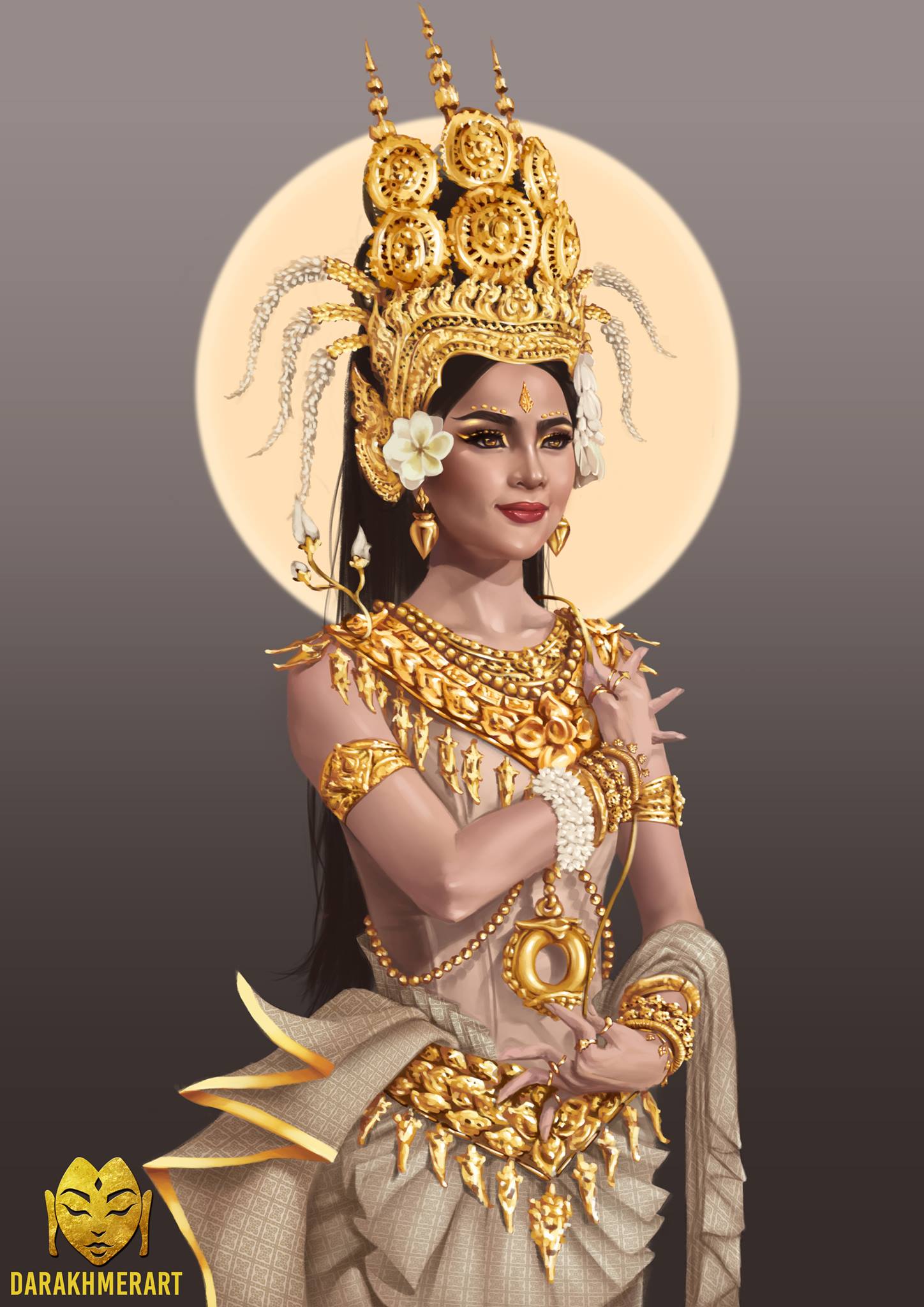 Khmer Apsara Painting