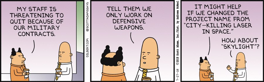 New military project — Dilbert today | Robert Went | Scoopnest