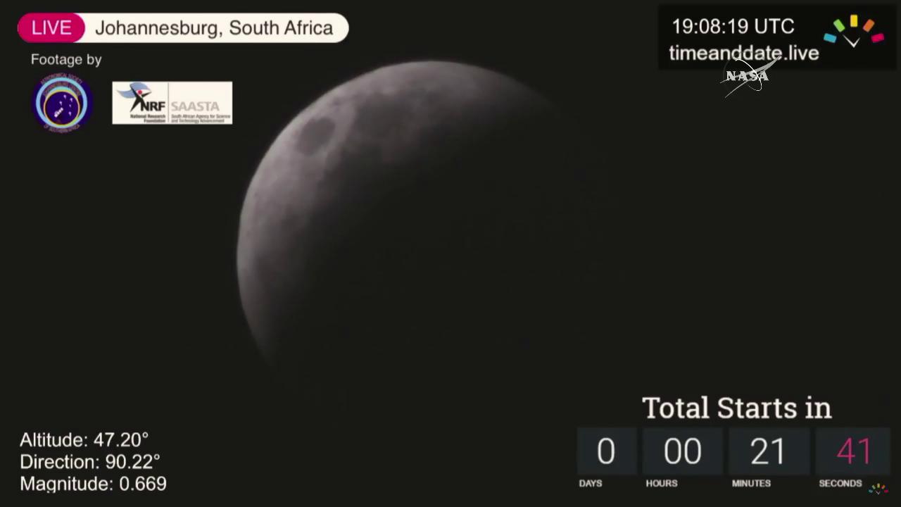 Nasa Live Feed Lunar Eclipse