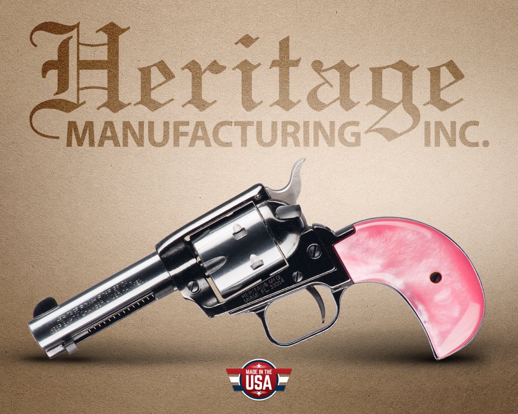 Pink Gun With Pearl Handle