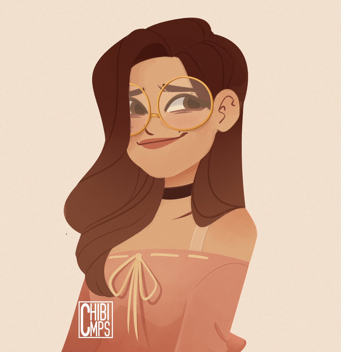 「Self-portrait that I made a few days ago」|Chibi ｡⋆｡ ﾟ☾ ﾟ｡⋆のイラスト