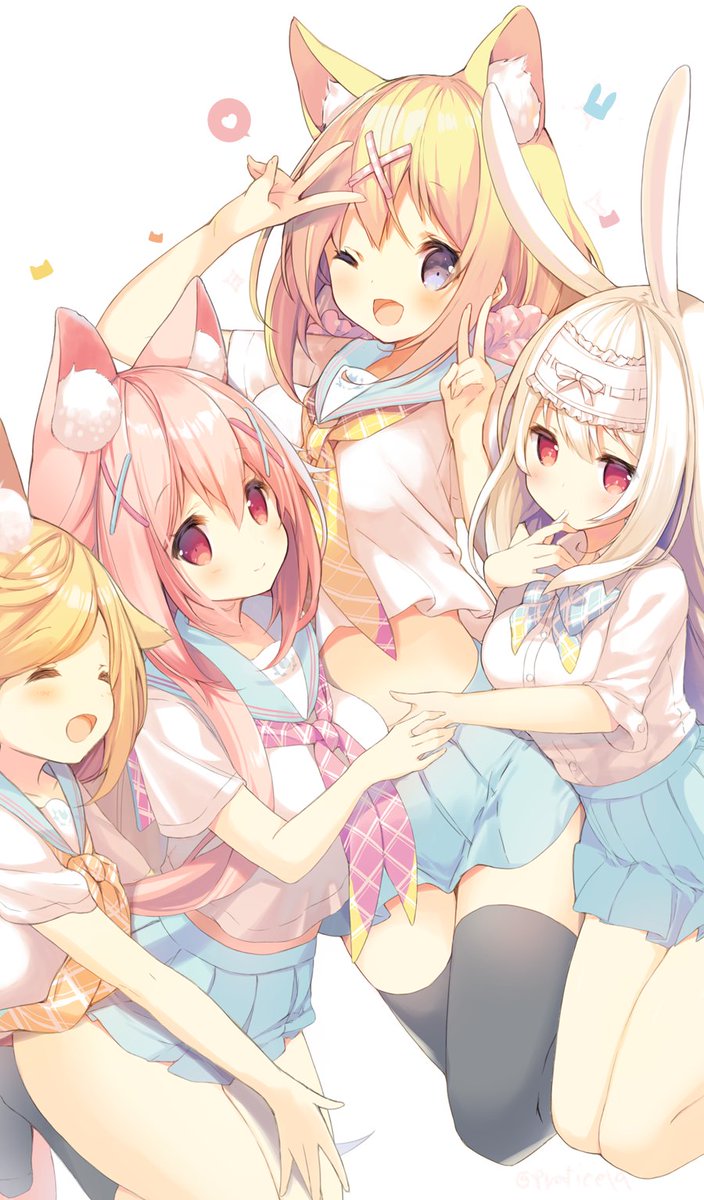 P19 Amamiya Aki Amamiya Mei Cynthia Riddle Milia Leclerc Original Highres
