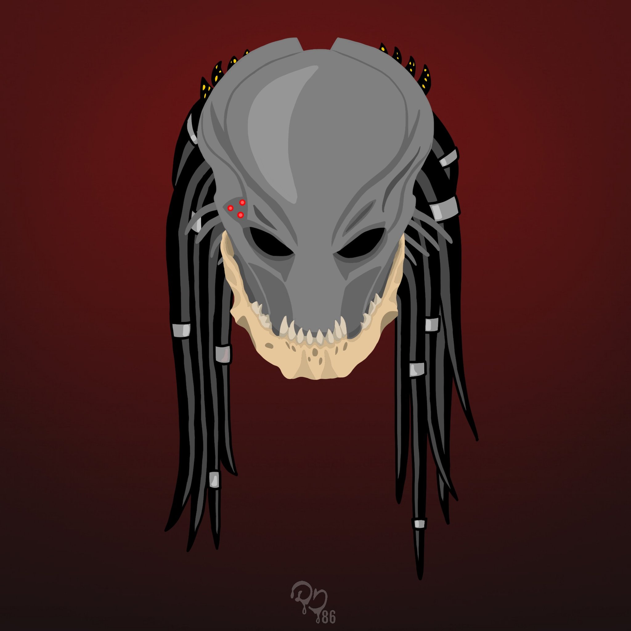 Predator Mask Drawings Adam Milan Milicevic Concept Art And Design