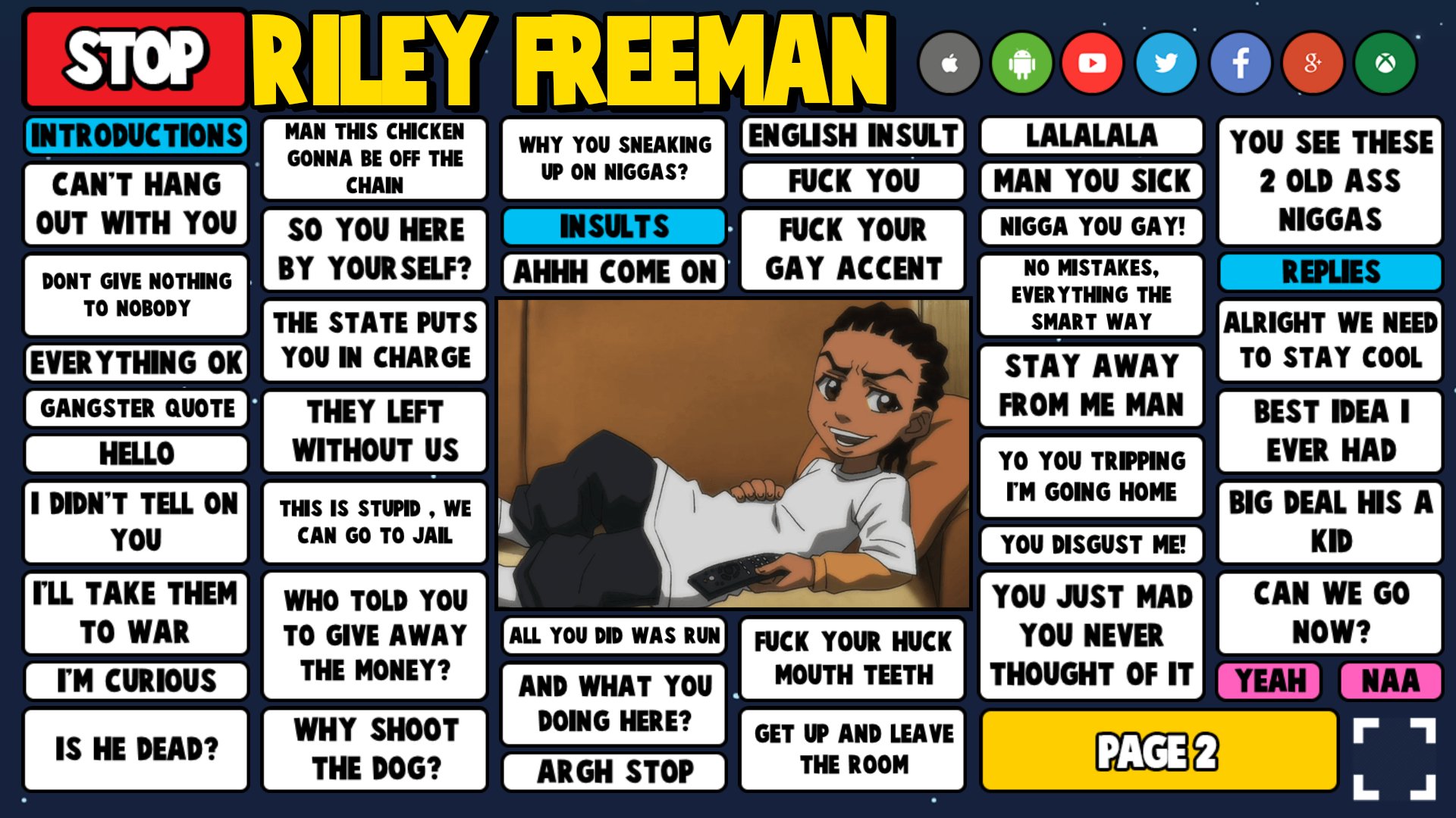 Riley Freeman Sayings Assuming Hueys Birthday Is Accurate, What Are