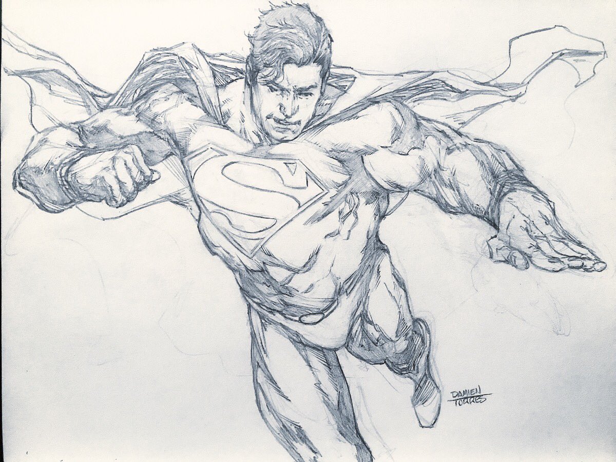 Superman Pencil Sketch