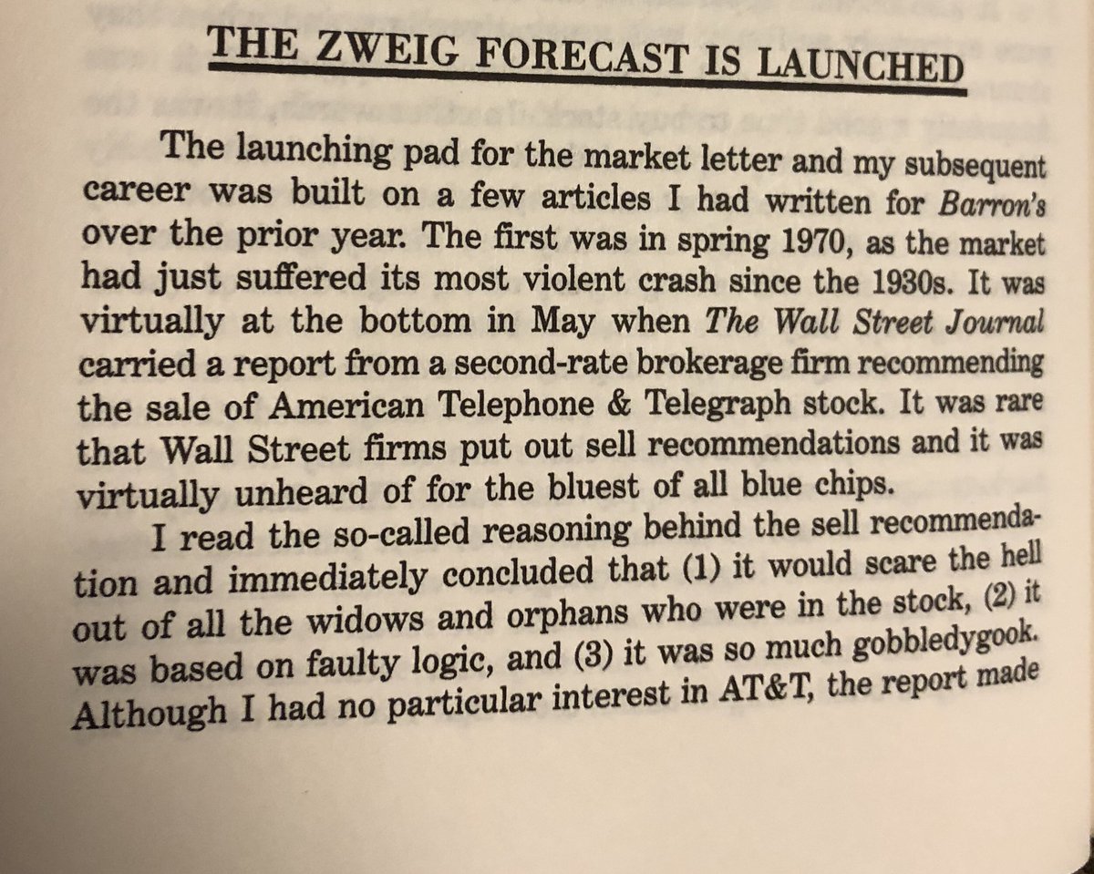 Reading Marty Zweig’s Winning on Wall Street this morning and just ...