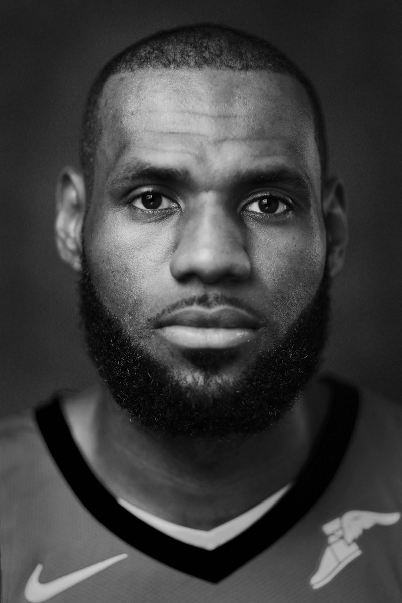 Lebron James Portrait Black And White