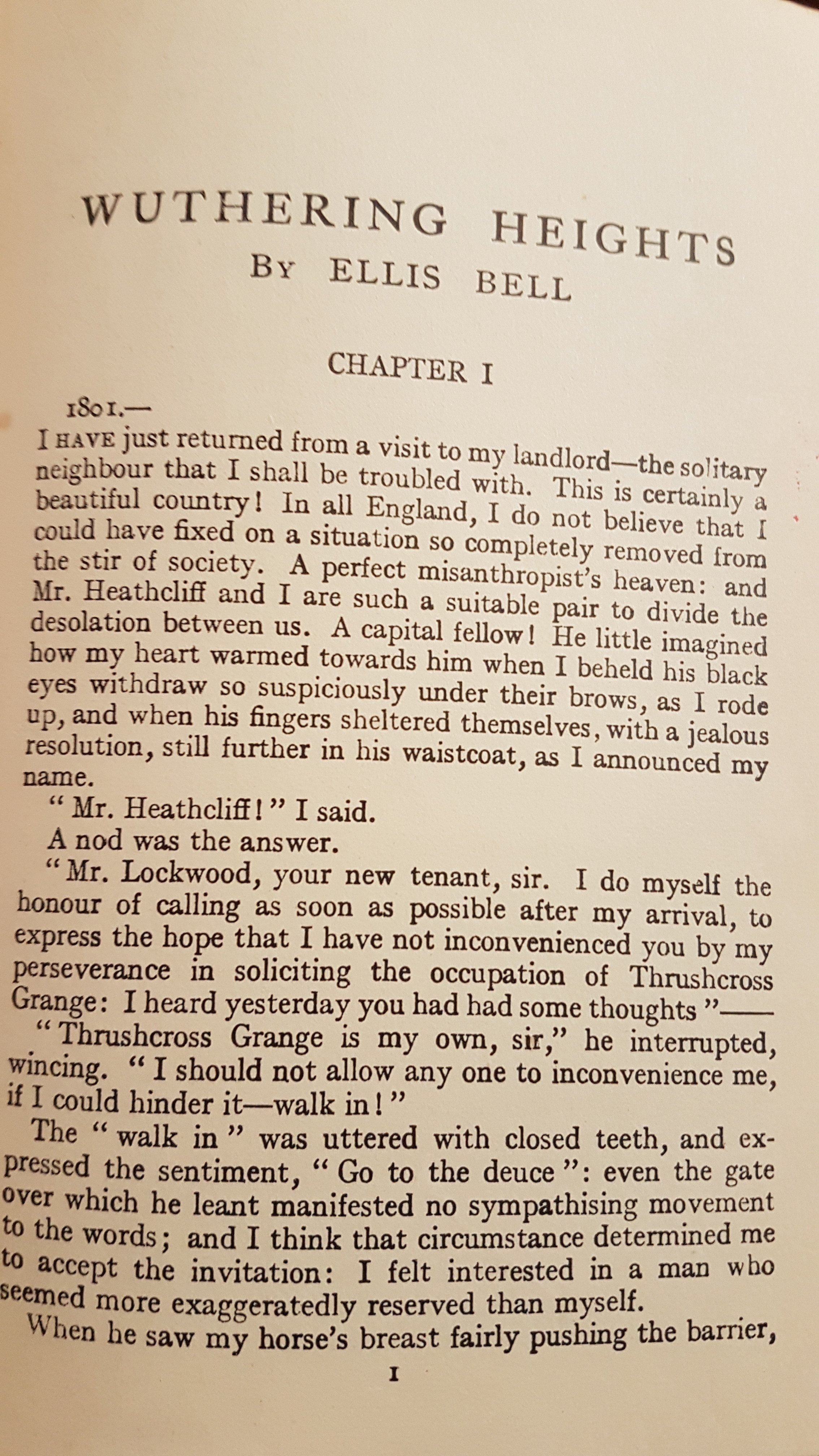 Wuthering Heights Book Page