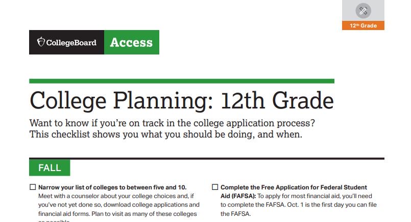 The College Board on Twitter: "Going into your senior year of high ...