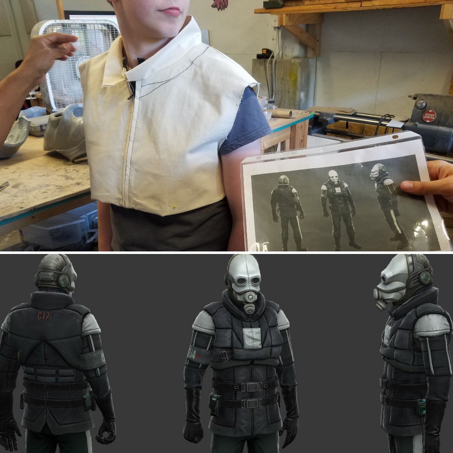 Michelle Sleeper On Twitter Patterning The Metro Cop Flak Jacket Has Begun Hl2 Combine