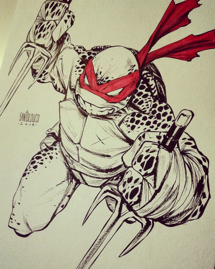 Tmnt Raphael Drawings