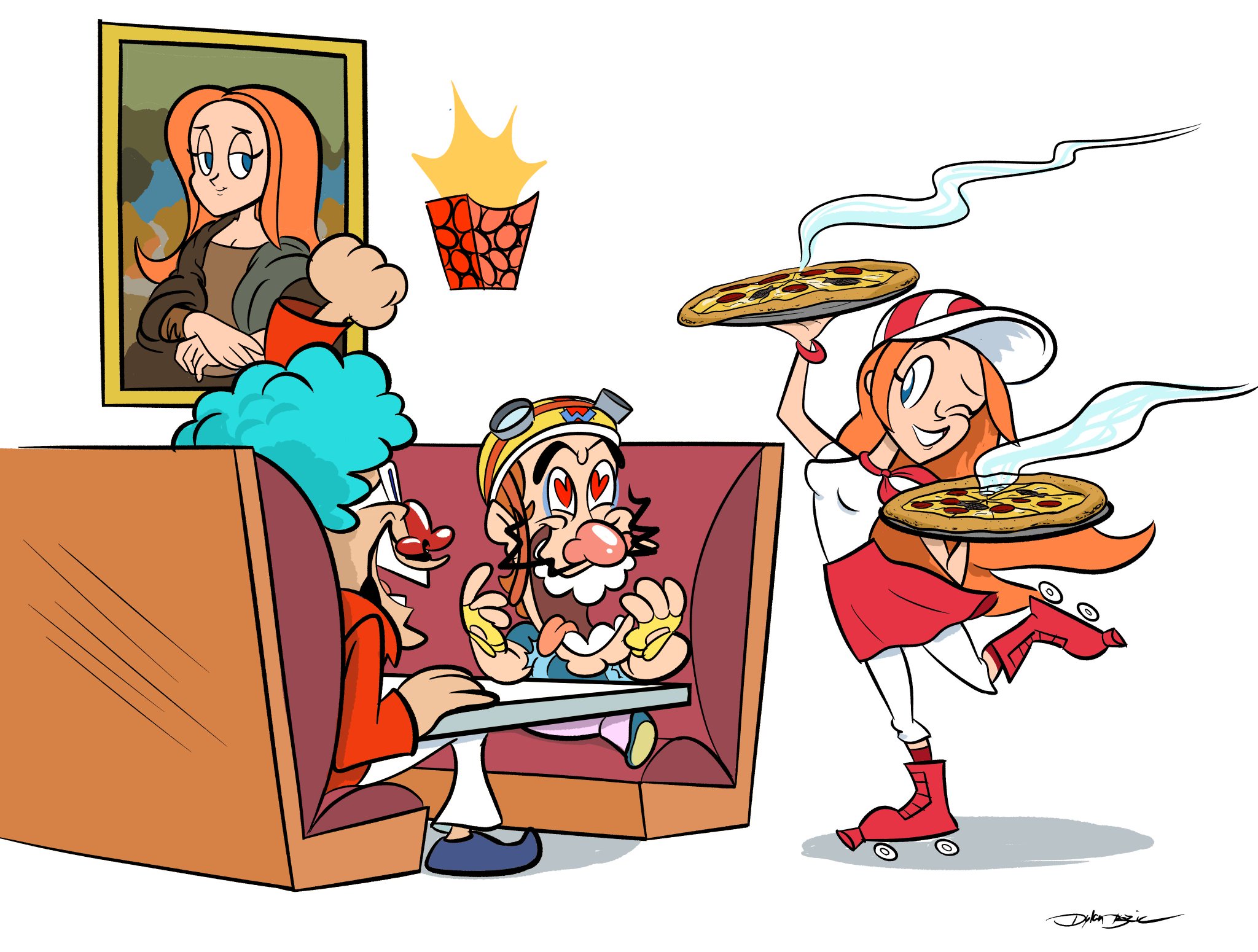 Pizza Mona Warioware DS / DSi WarioWare: Touched! Sal Out & Mona