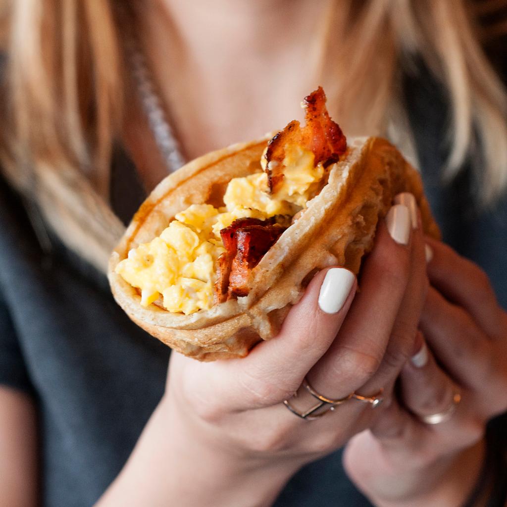 Waffle Taco Bacon