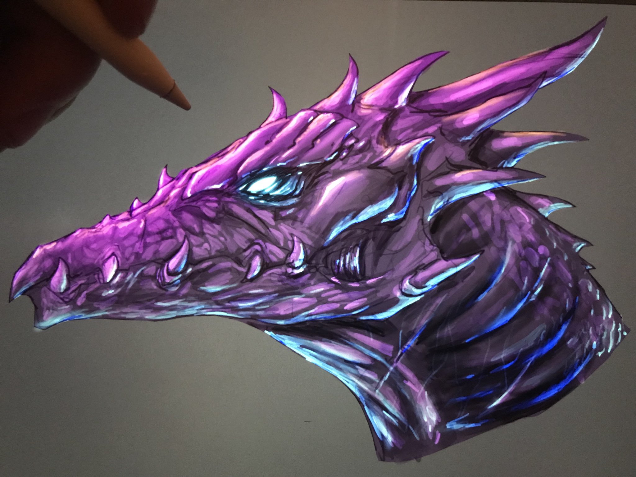 Dragon Face Art