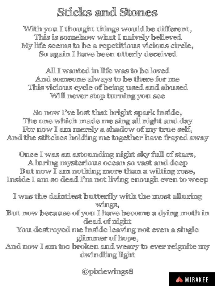 Stop The Violence Poems 8 Survivor And Abusers Poem's Ideas | Poems,
