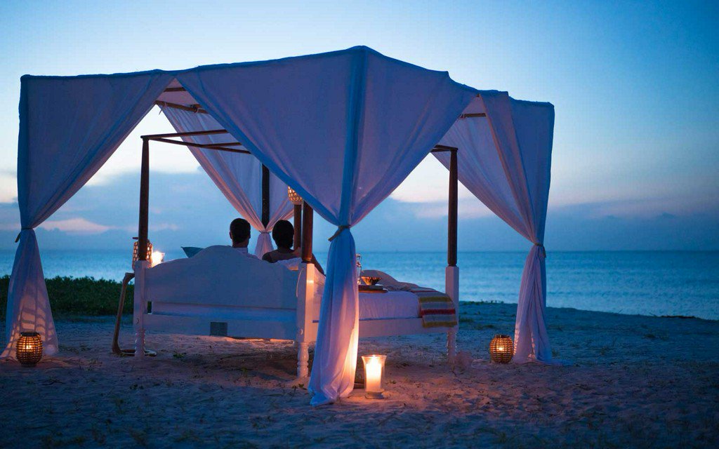 Romantic Bed Outside
